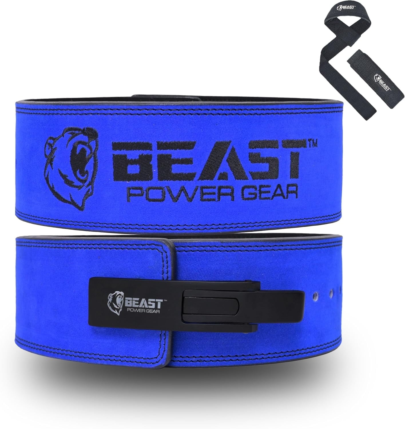 Beast Power Gear Weight Lifting Belt with Free Strap - 4 Inches Wide ...