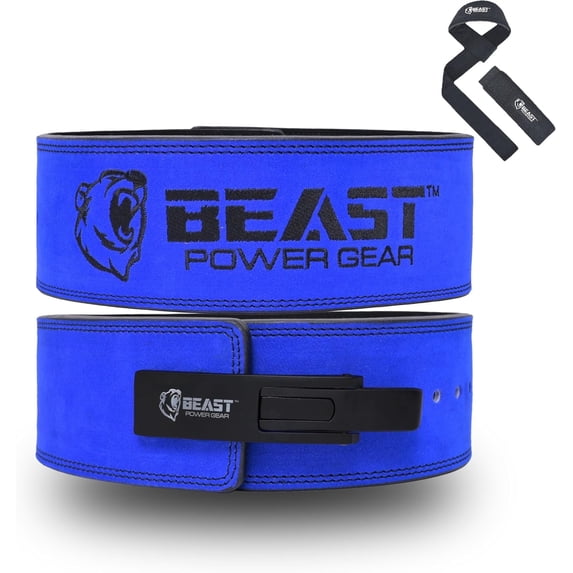 Beast Power Gear Weight Lifting Belt with Free Strap - 4 Inches Wide ...