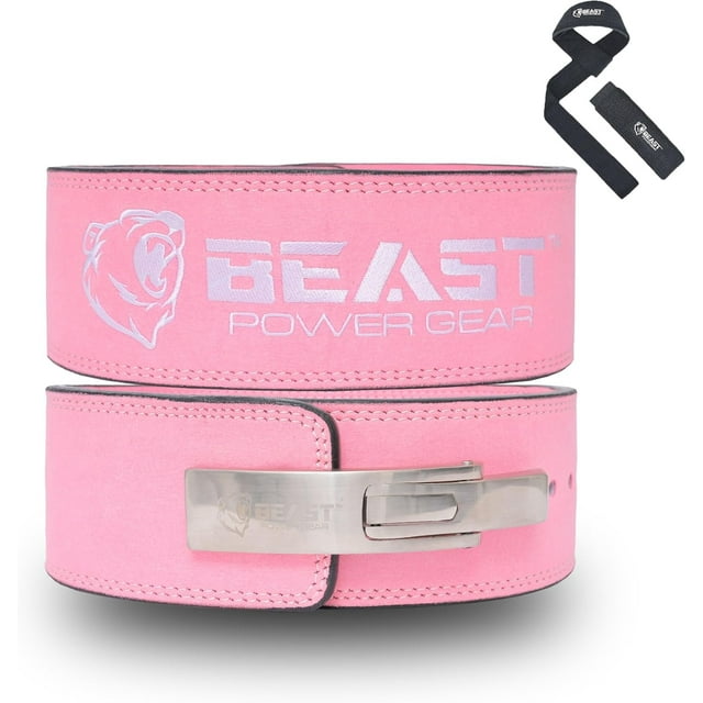 Beast Power Gear Weight Lifting Belt with Free Strap - 4 Inches Wide ...