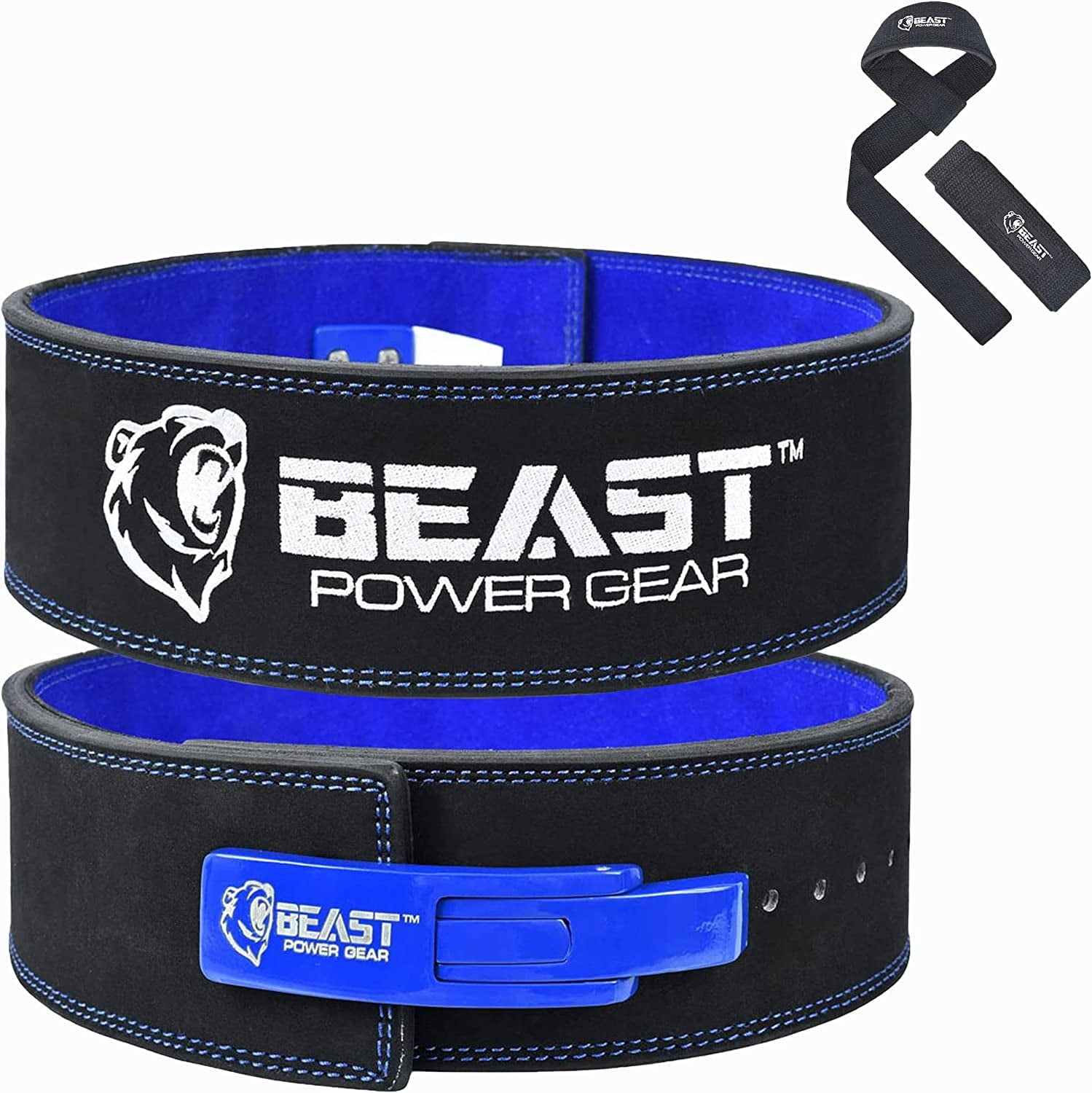 Beast Power Gear Weight Lifting Belt with Free Strap - 4 Inches Wide ...
