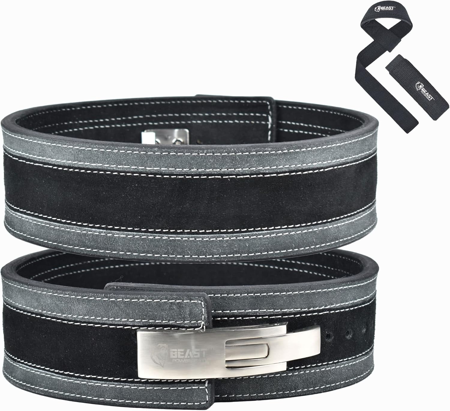 Beast Power Gear Weight Lifting Belt with Free Strap - 4 Inches Wide ...