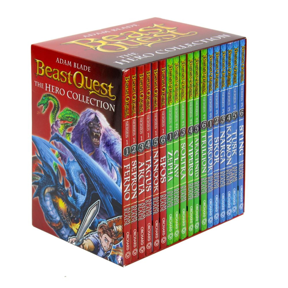 Beast Quest The Hero 18 Books Series 1-3 Collection Box Set by Adam ...