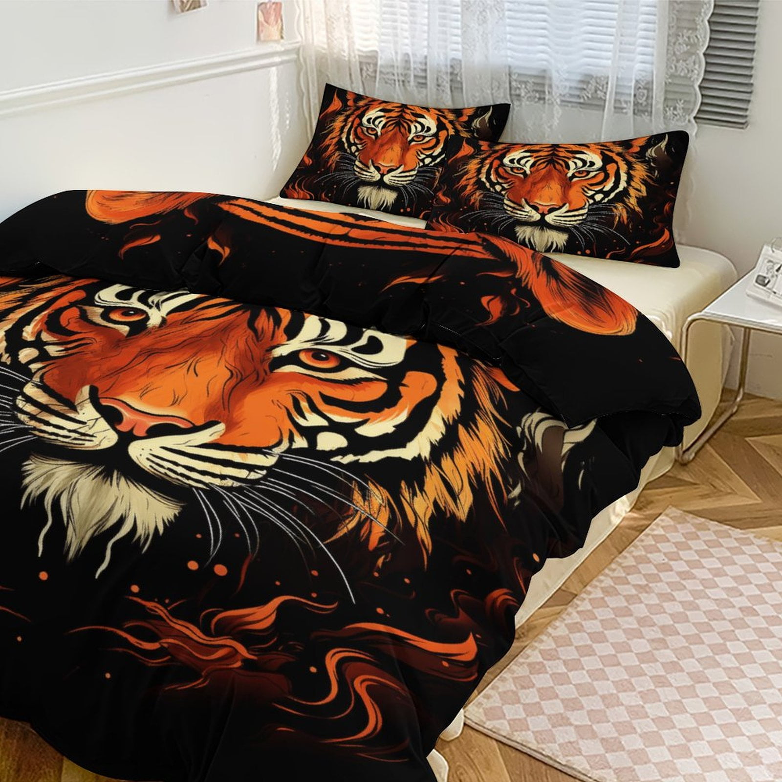 Beast Tiger Lion Animal 3D Duvet Cover Set Quilt Cover Theme of Kid Boy ...
