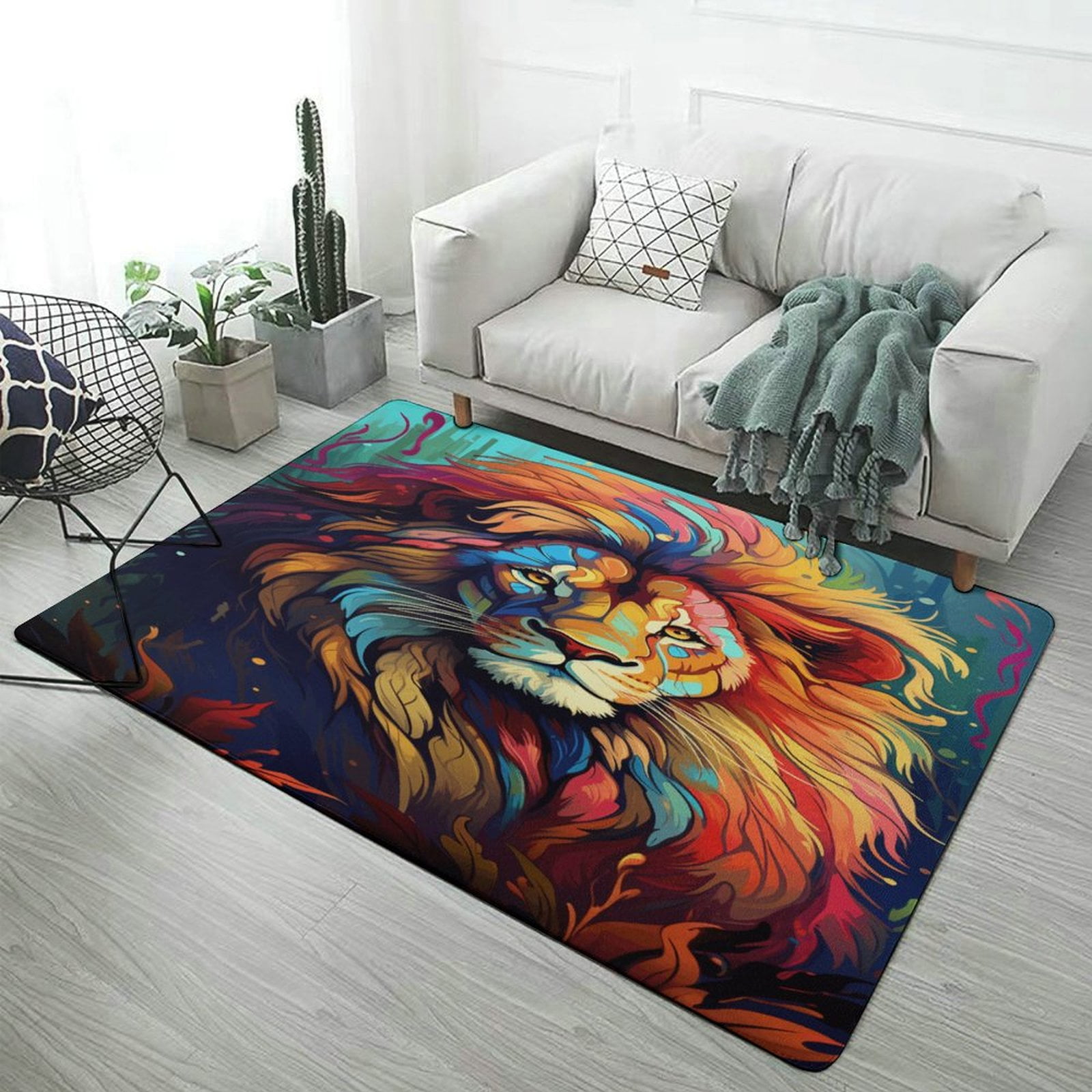 Beast Tiger Lion Animal Carpet for Home Decoration Rugs for Bedroom ...
