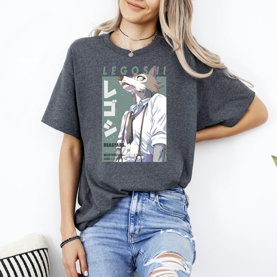 Beastars Legoshi Wolf Japanese Anime Manga Fan Art Graphic Unisex T ...