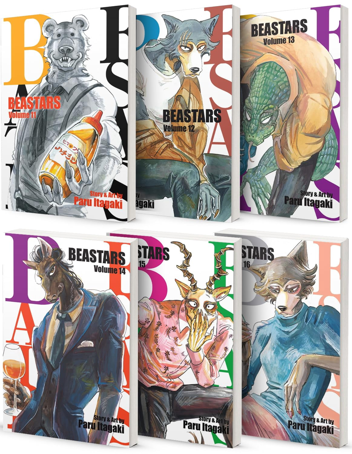Beastars Manga 6 Books Set Vol 11-16 by Paru Itagaki - Walmart.com