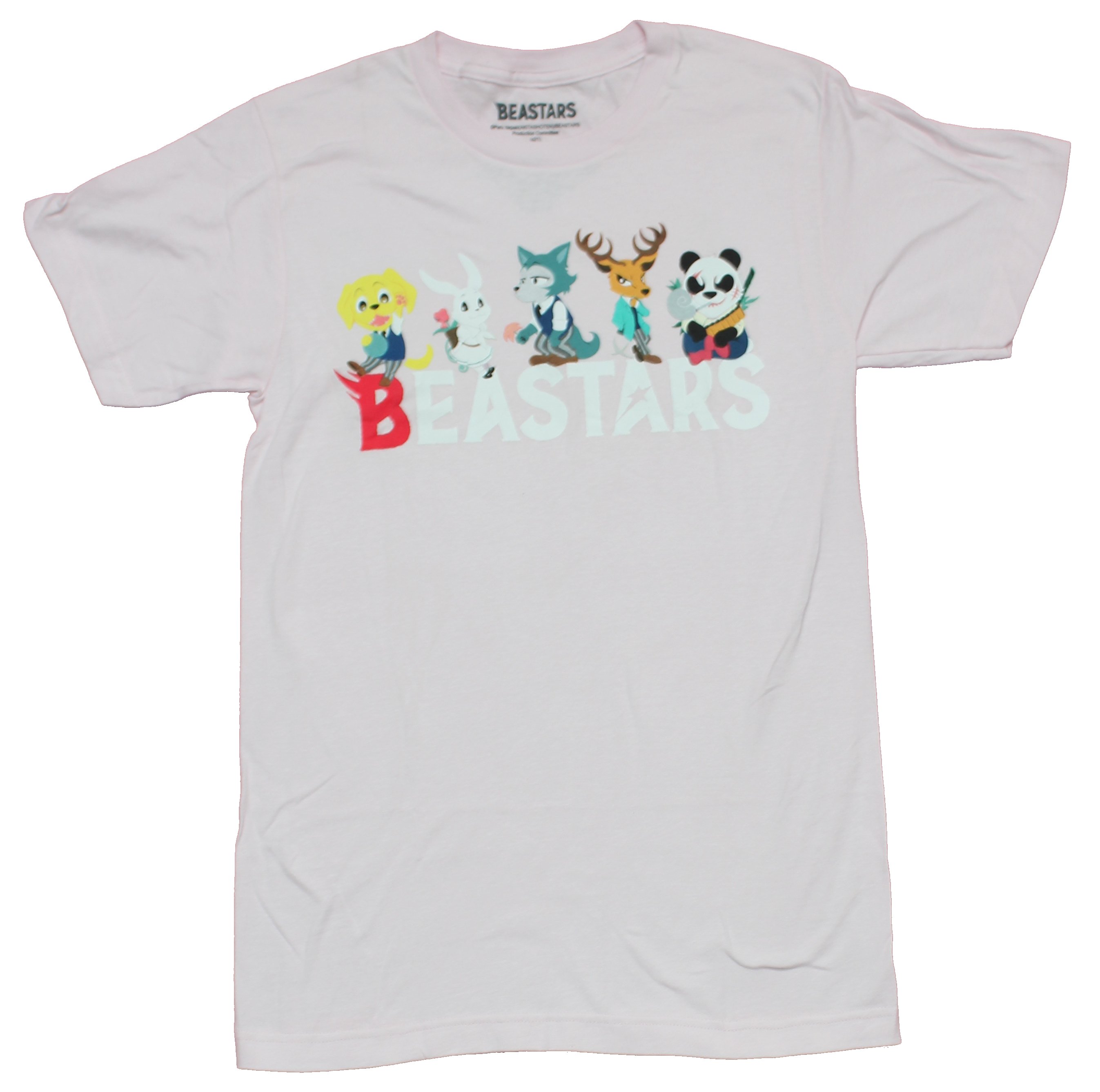 Beastars Mens T-Shirt - Cutsie Animal Characters Over Name (Small ...