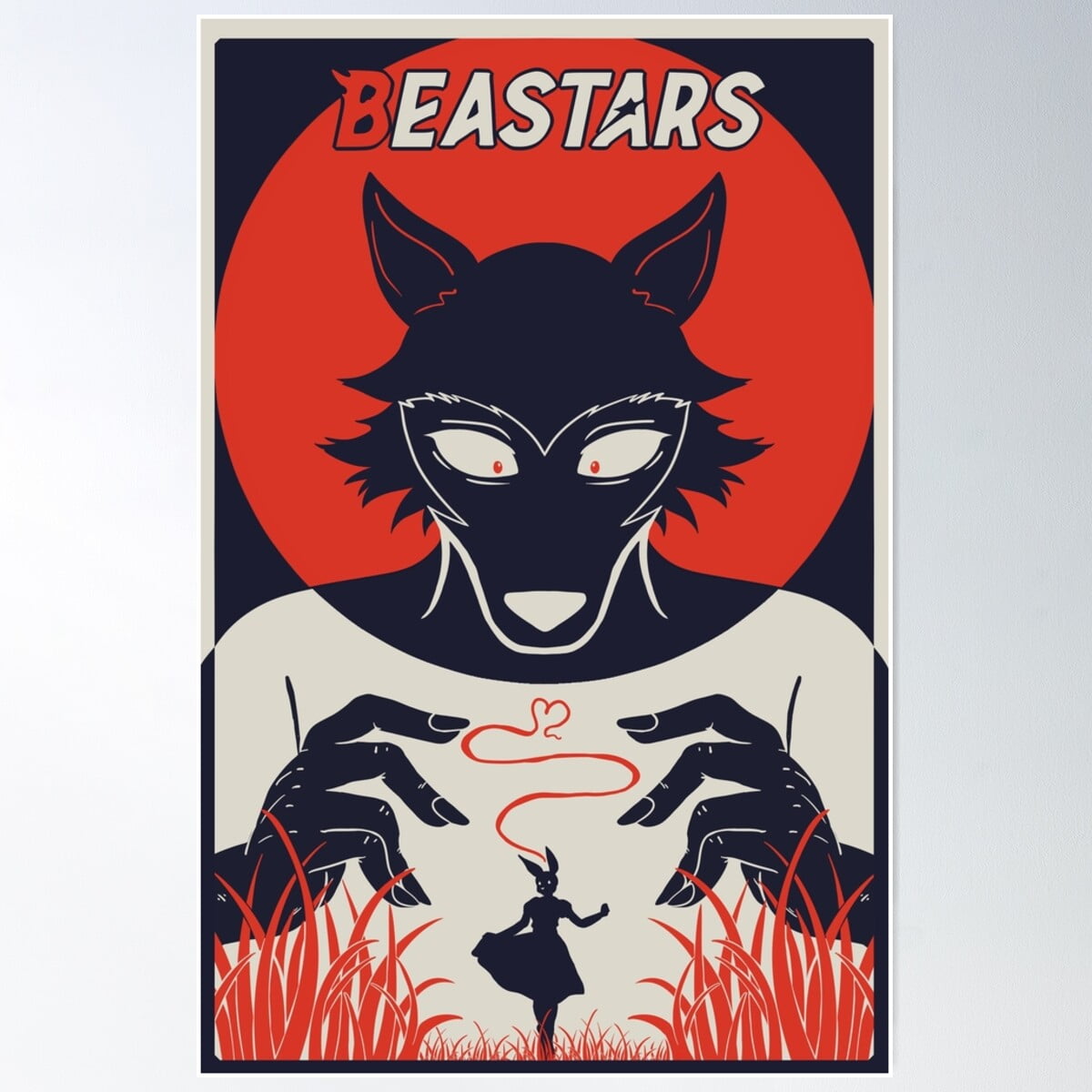 Beastars Print- Legoshi Poster Wall Art, Modern Wall Decor For Living ...