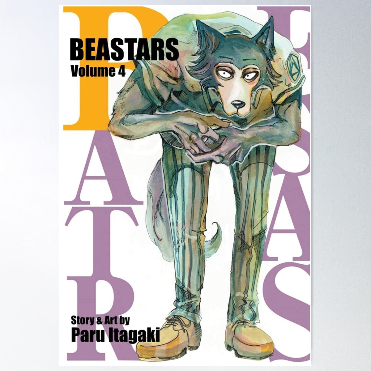 Beastars Vol. 4 Poster Wall Art, Modern Wall Decor For Living Room ...
