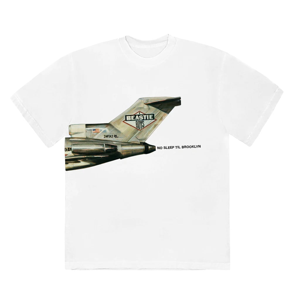 Beastie Boys Men's No Sleep Til Brooklyn Plane T-Shirt White X-Large ...