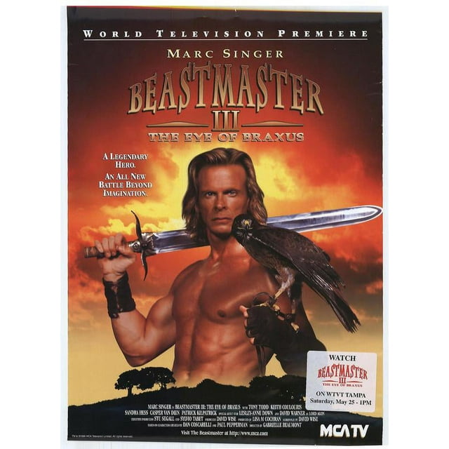 Beastmaster III: The Eye of Braxus - movie POSTER (Style A) (11" x 17 ...