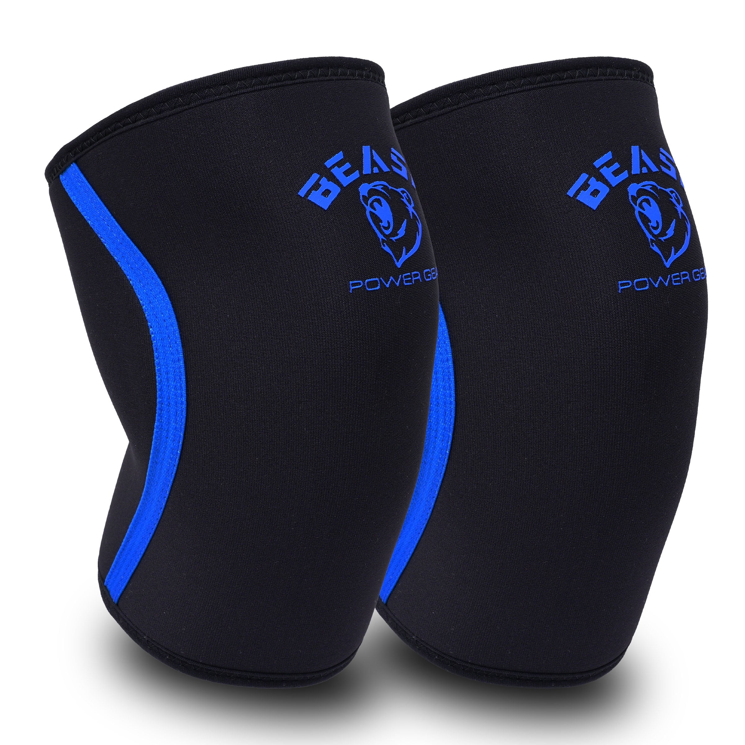 Neoprene Compression Knee Sleeves 7MM (Pair) Enhanced Knee Support in ...