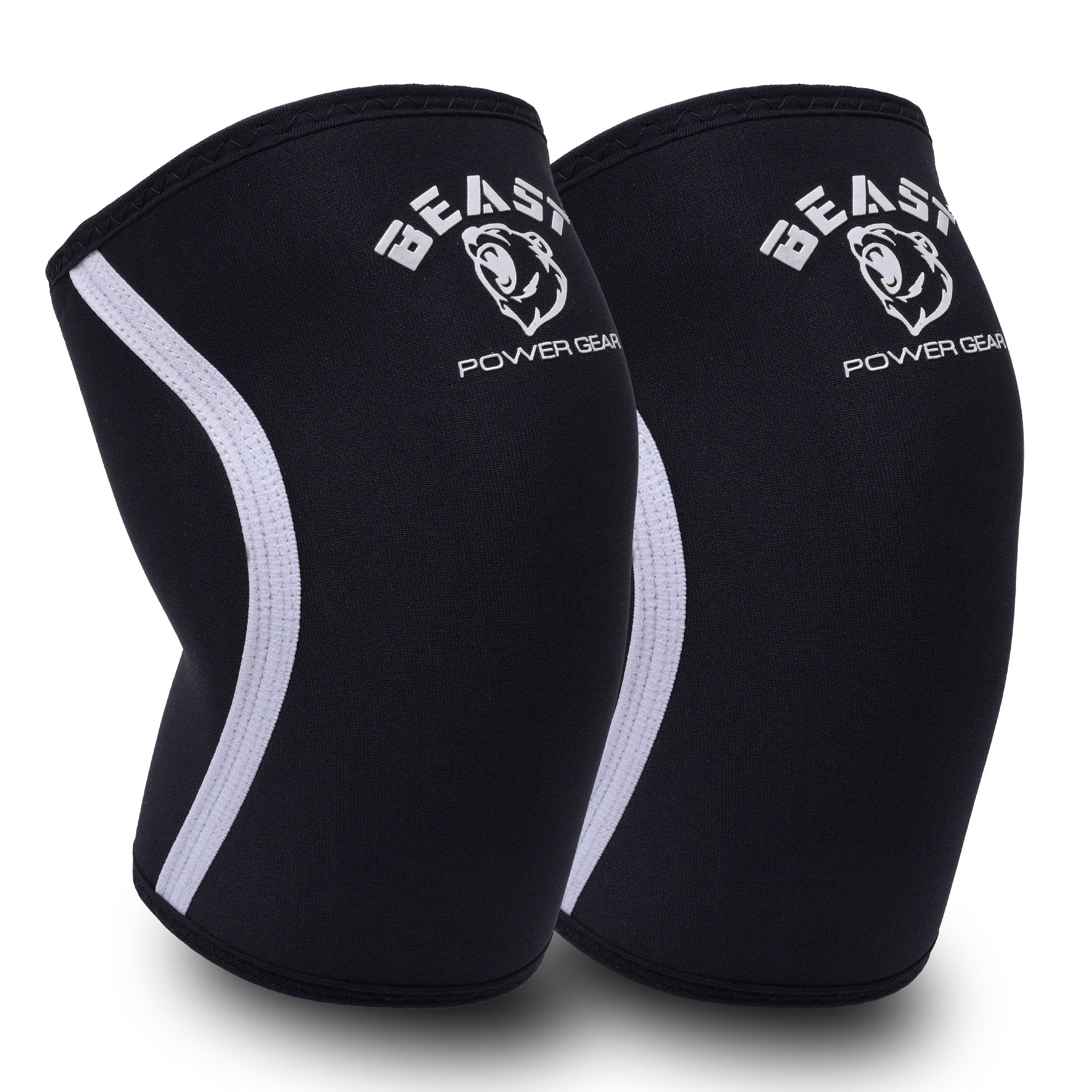 Neoprene Compression Knee Sleeves 7MM (Pair) Enhanced Knee Support in ...