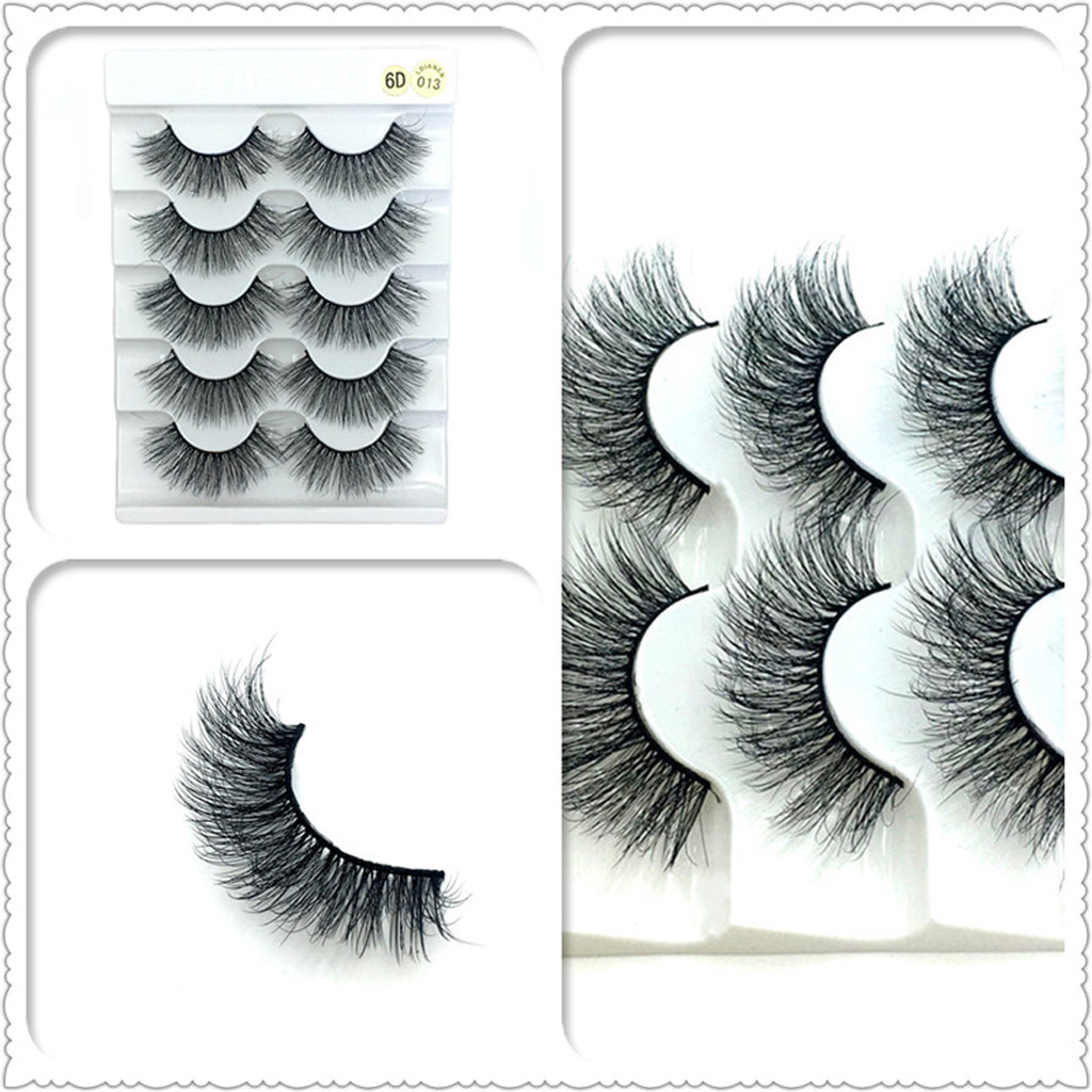 Beastres Lash Clusters,False Eyelashes,Luxury Makeup 5Pair 3D False ...