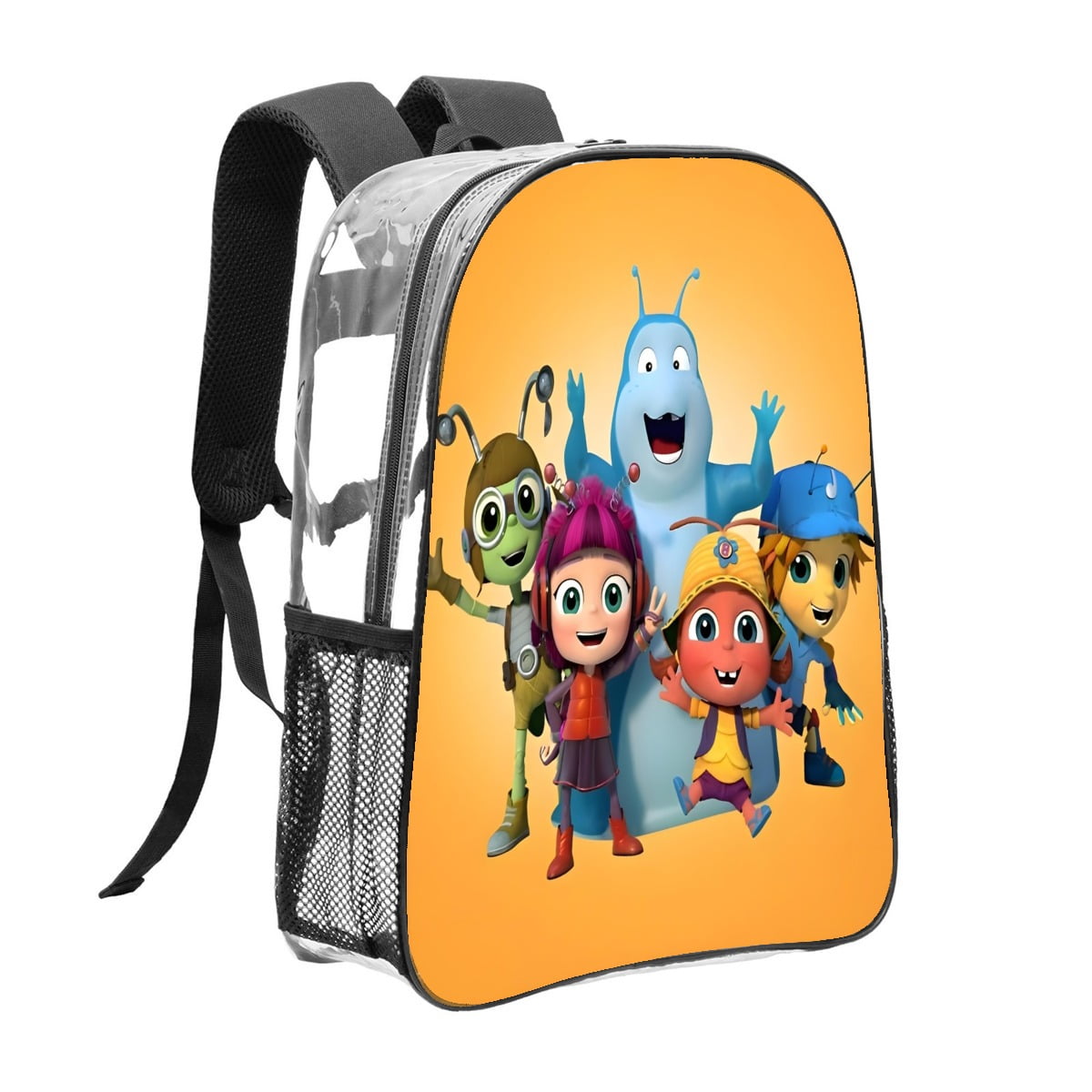 Beat Bugs Pattern Transparent Backpack Lightweight And fashionable ...