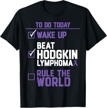 Beat Hodgkin Lymphoma Awareness Warrior Lymph Nodes Quote T-Shirt ...