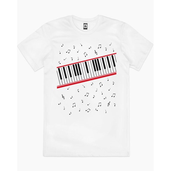 Beat It Piano Keys T-Shirt Australia Online colour_white - Walmart.com