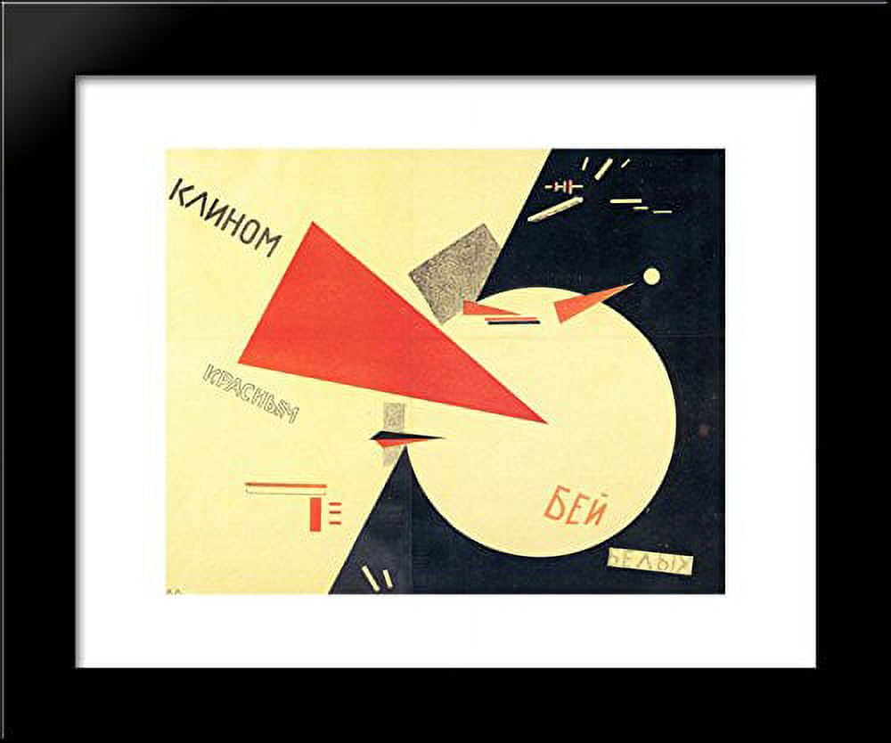 Beat the Whites with the Red Wedge 20x24 Framed Art Print by El ...