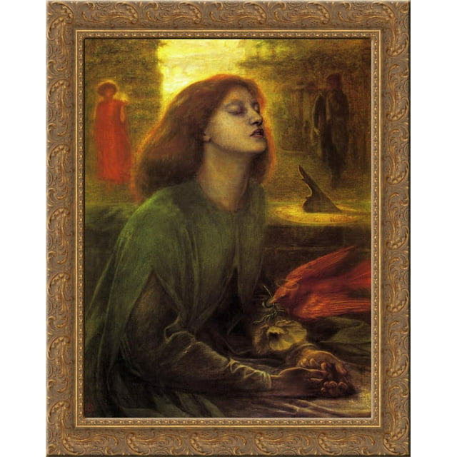 Beata Beatrix 24x20 Gold Ornate Wood Framed Canvas Art by Dante Gabriel ...