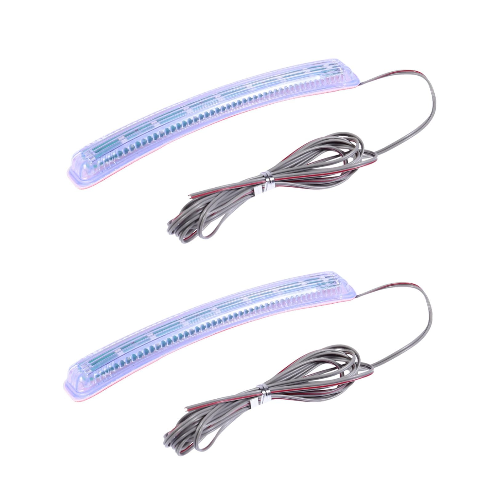 Beatifufu 1 Pair Turn Signal Side Mirror Strip Lights Mirror Reflector ...