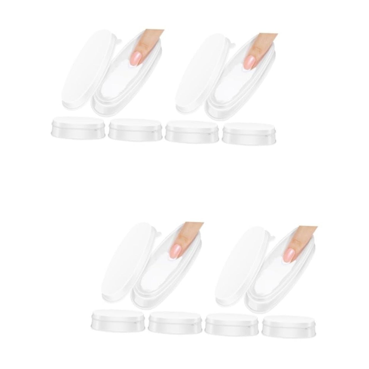 Beatifufu 6Pcs Nail Dip Powder Trays for French Manicure Practical ...
