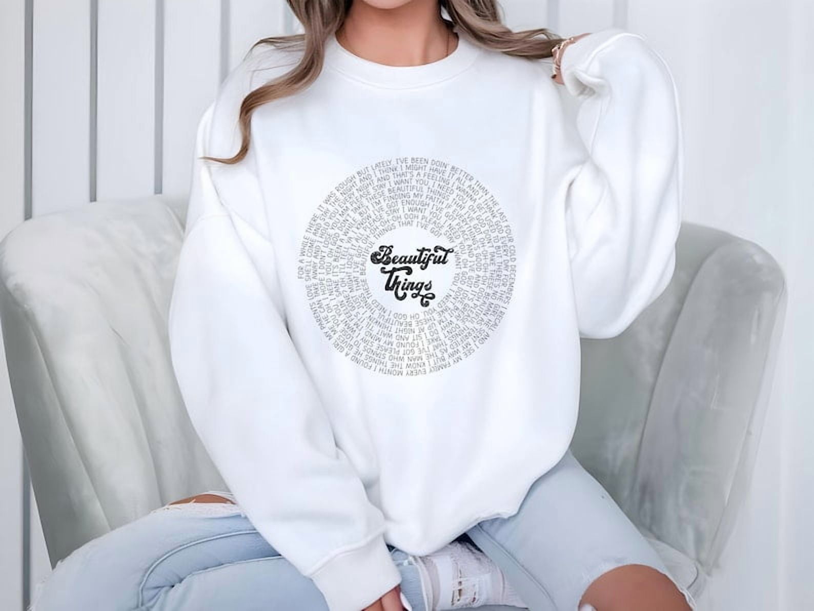 Beatiful Things Sweatshirt, Retro Lyric Sweatshirt, Moonbeam Ice Cream ...
