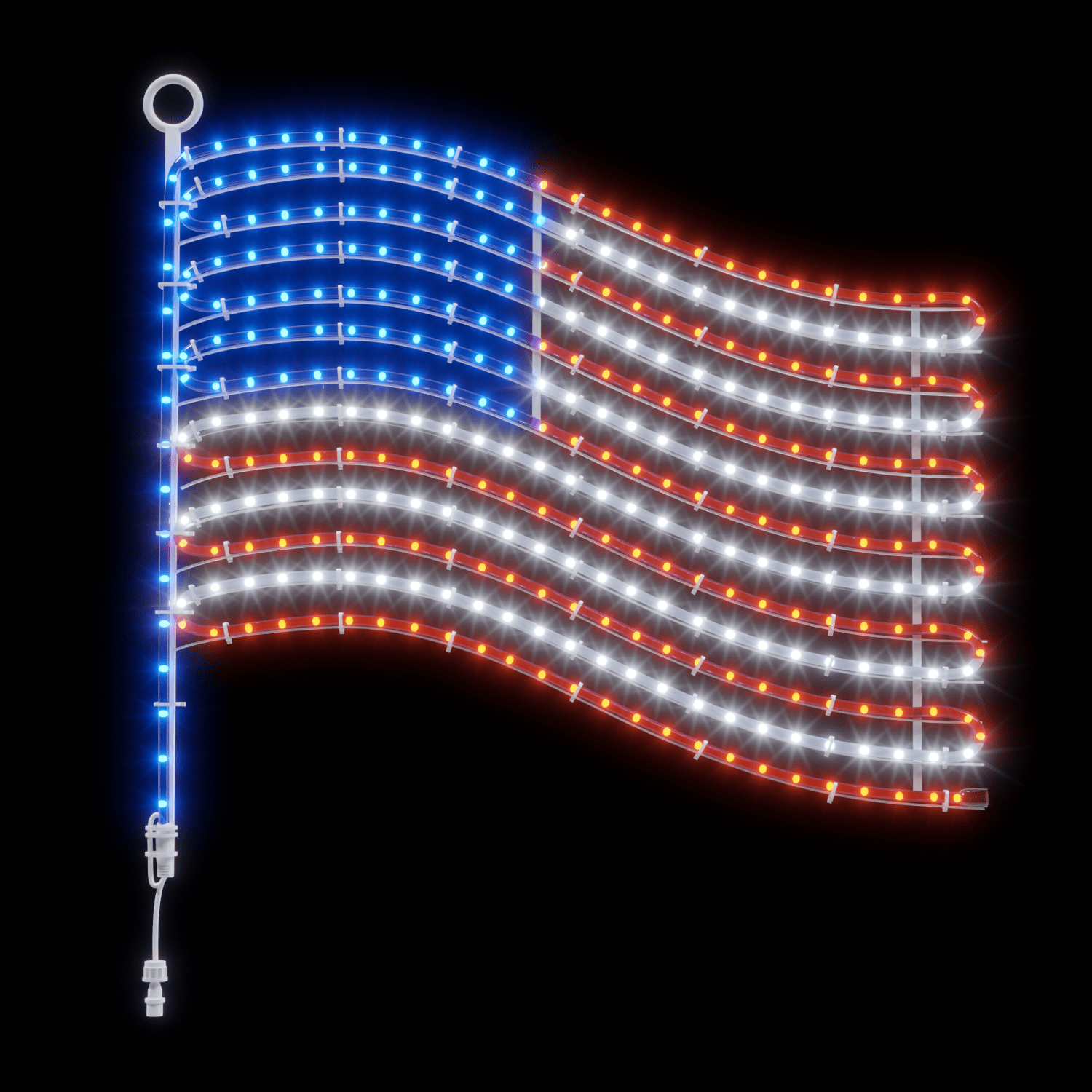Beatineon 24" x 21'' American Flag LED Lights Silhouette Lights Large ...