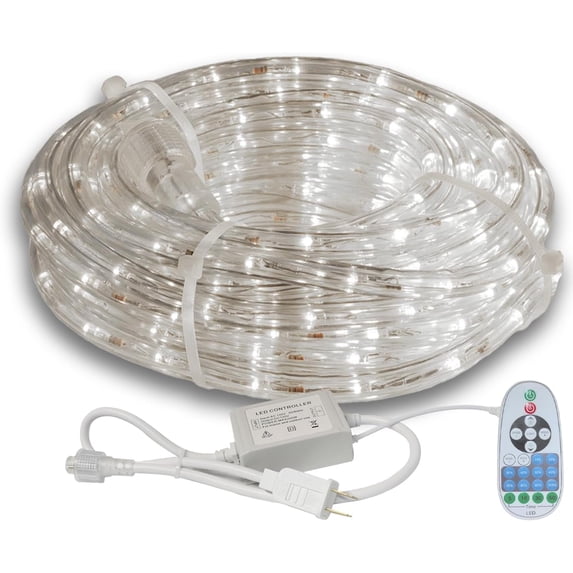 Beatineon 33FT Rope Lights Outdoor with Remote,Cuttable Connectable ...