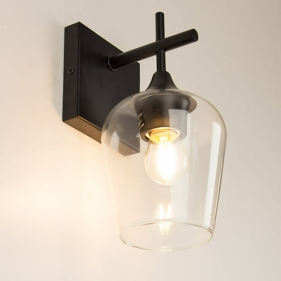 Atlas Lighting and Home 4-Light Opaque Tulip Shaded Vanity Light ...