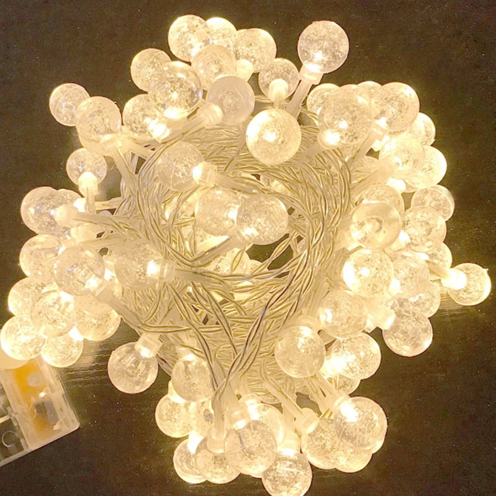 Beatineon Globe Ball String Lights 50 LED Battery Powered 16.5 FT for ...
