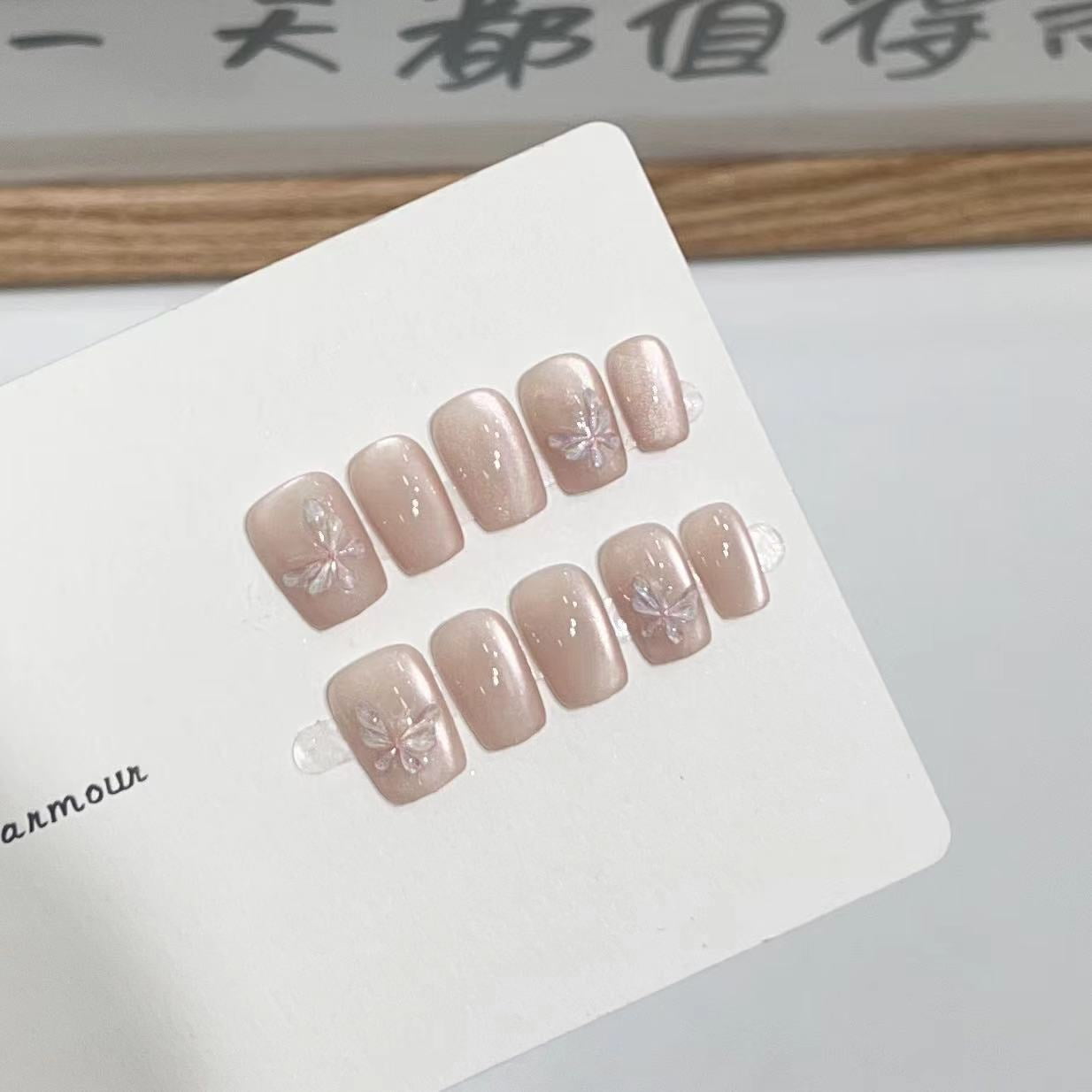 [Beating Butterfly] Hand-worn nail fake nail patch nail sticker ...