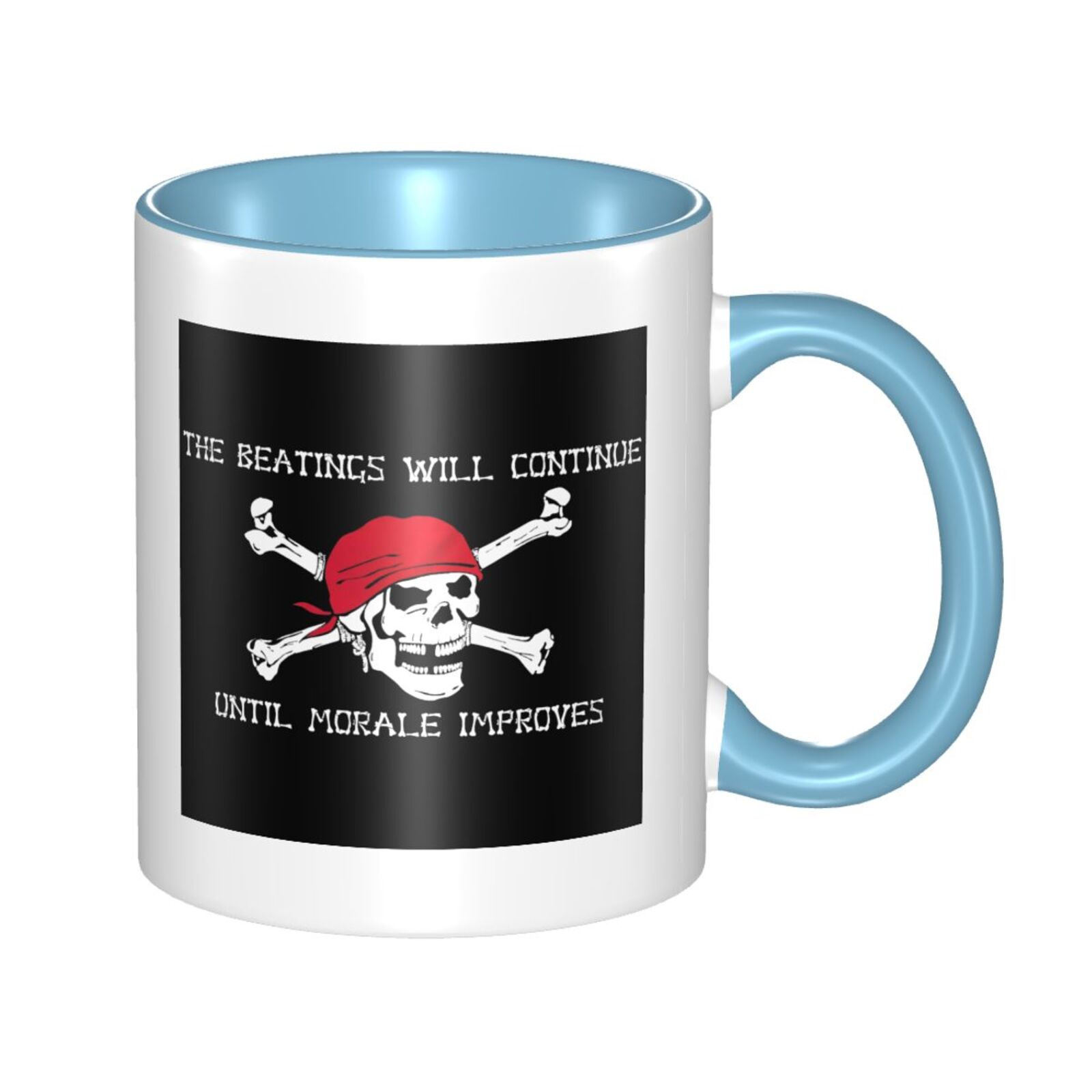 Beatings Will Continue Until Morale Improves Pirate Classic Coffee Mugs ...