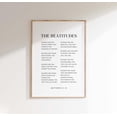 Beatitudes Matthew 5 Christian Wall Art Unframed Paper Print - Walmart.com