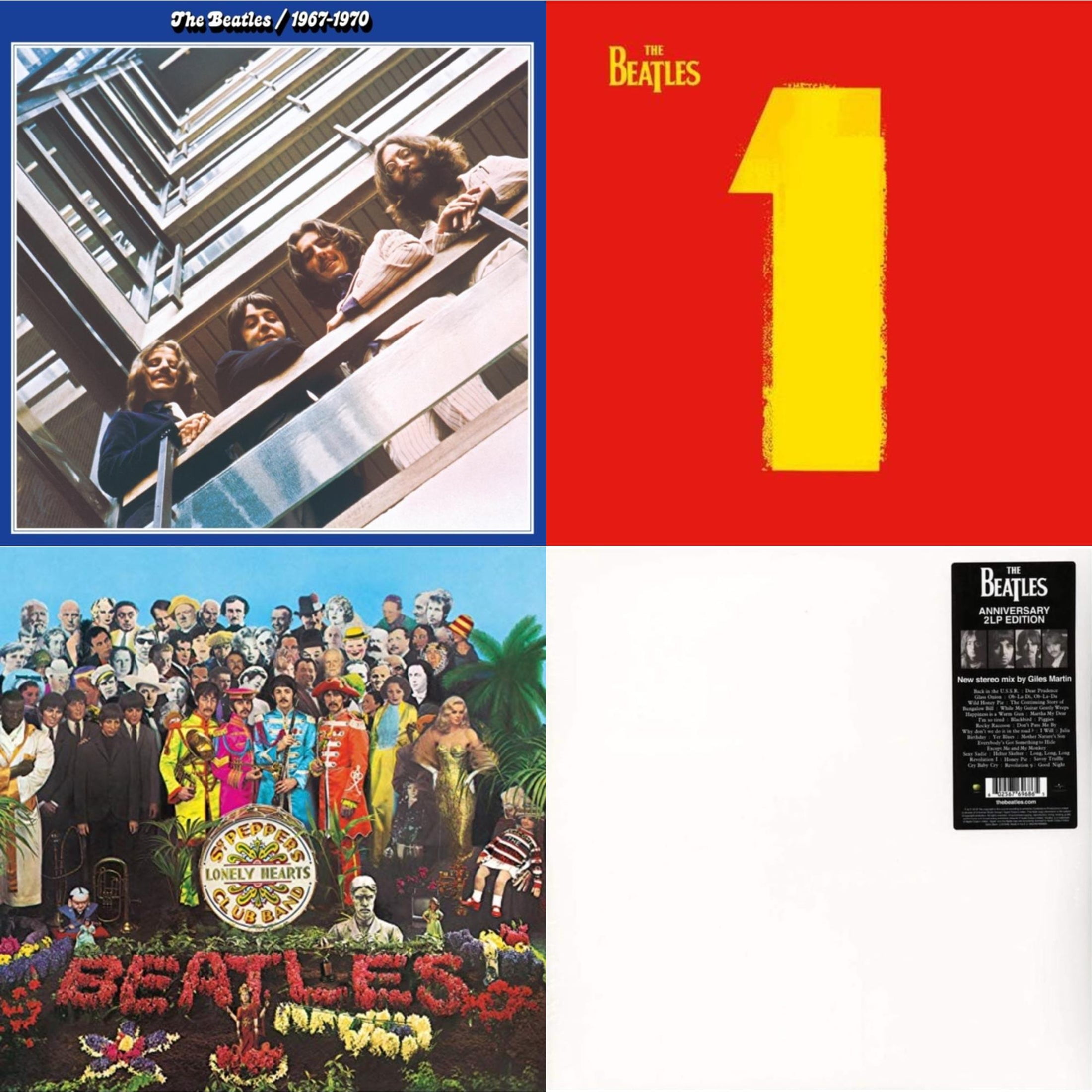 Beatles 1967-1970 (2023 Edition) (Half-Speed) (3LP) & 1 (2015 Reissue) & Sgt. Pepper's Lonely ...