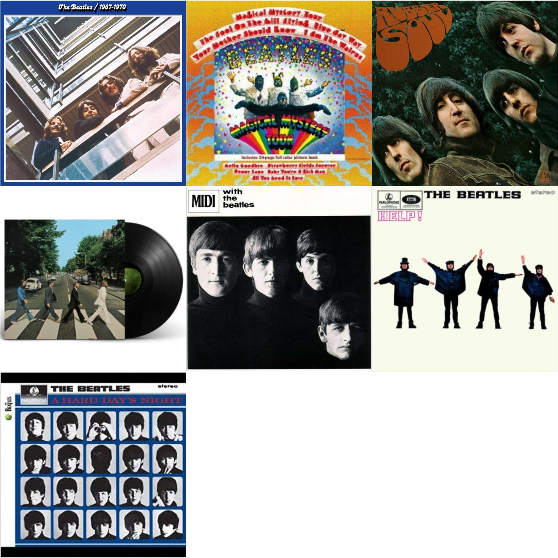 Beatles 1967-1970 (2023 Edition) (Half-Speed) (3LP) & Magical Mystery Tour & Rubber Soul & Abbey ...