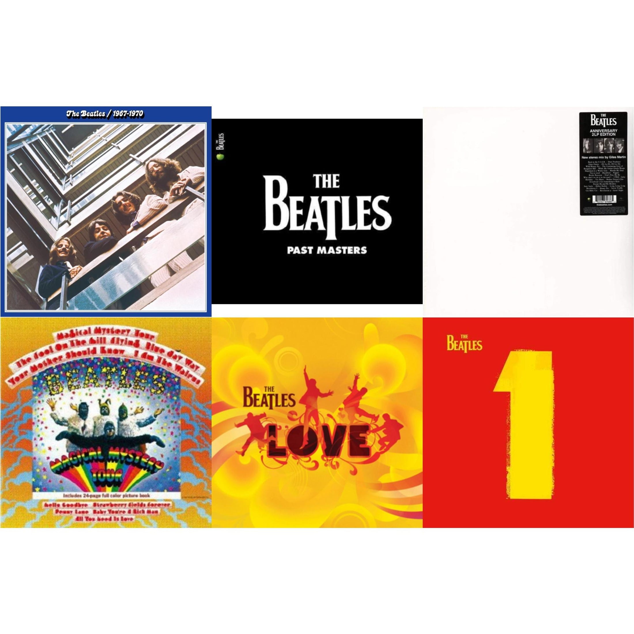 Beatles 1967-1970 (2023 Edition) (Half-Speed) (3LP) & Past Masters 1 & 2 & Beatles (The White ...