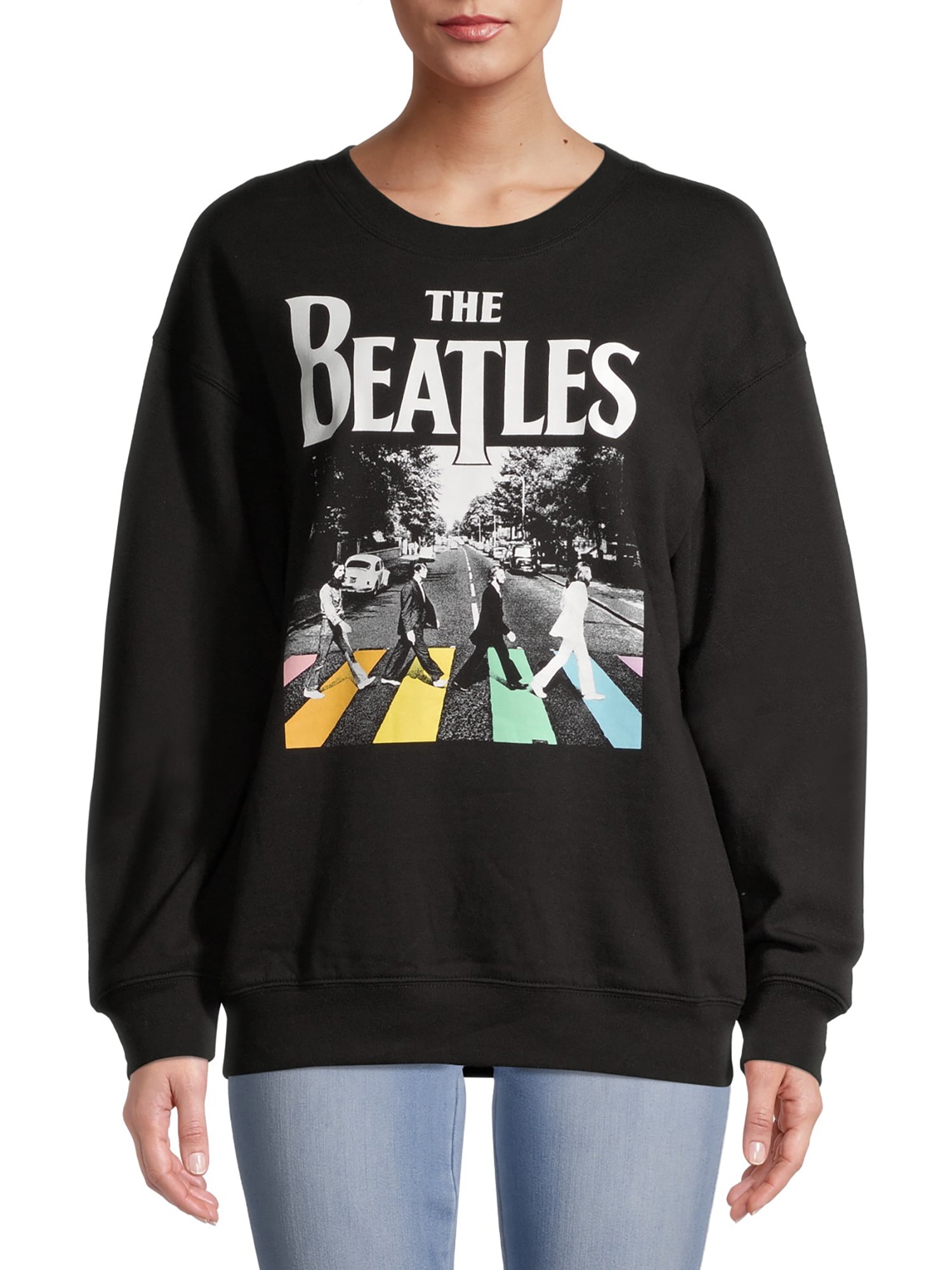 Beatles Abby Juniors Graphic Pullover Sweatshirt - Walmart.com