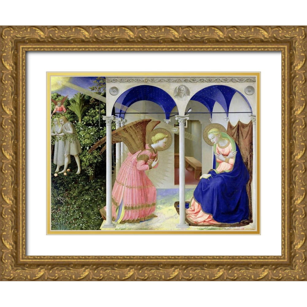 Beato Angelico 14x12 Gold Ornate Wood Framed with Double Matting Museum ...