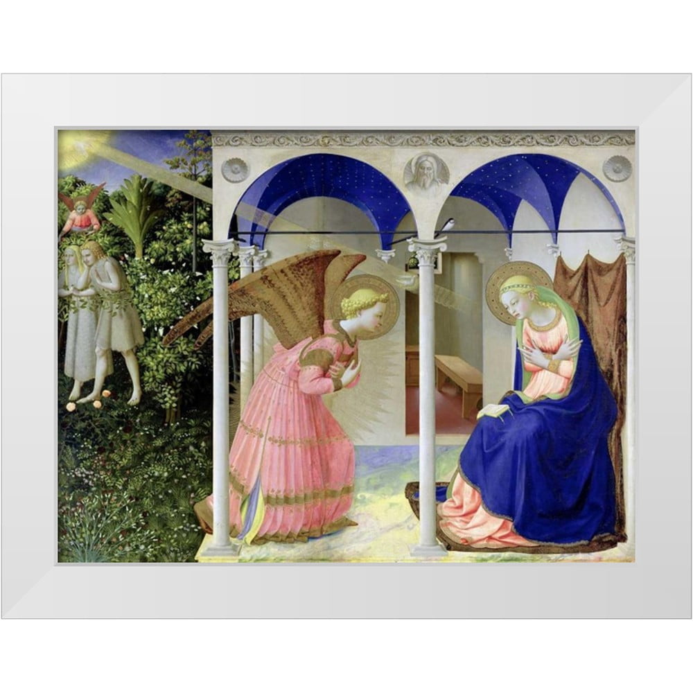 Beato Angelico 14x12 White Modern Wood Framed Museum Art Print Titled ...