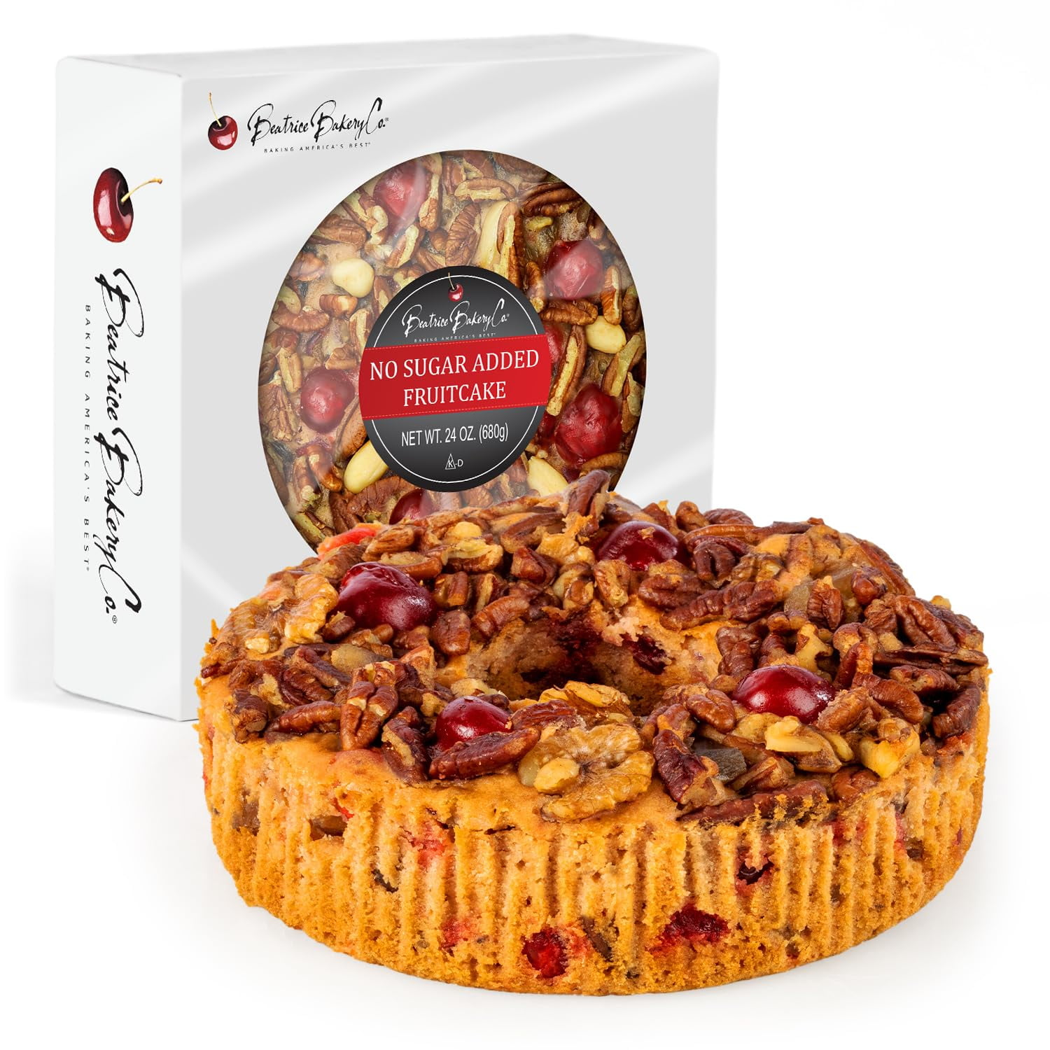 Beatrice Bakery Co. No Sugar Added Fruitcake, Grandma's Baked Fresh Delicious Dessert Fruit Cake ...