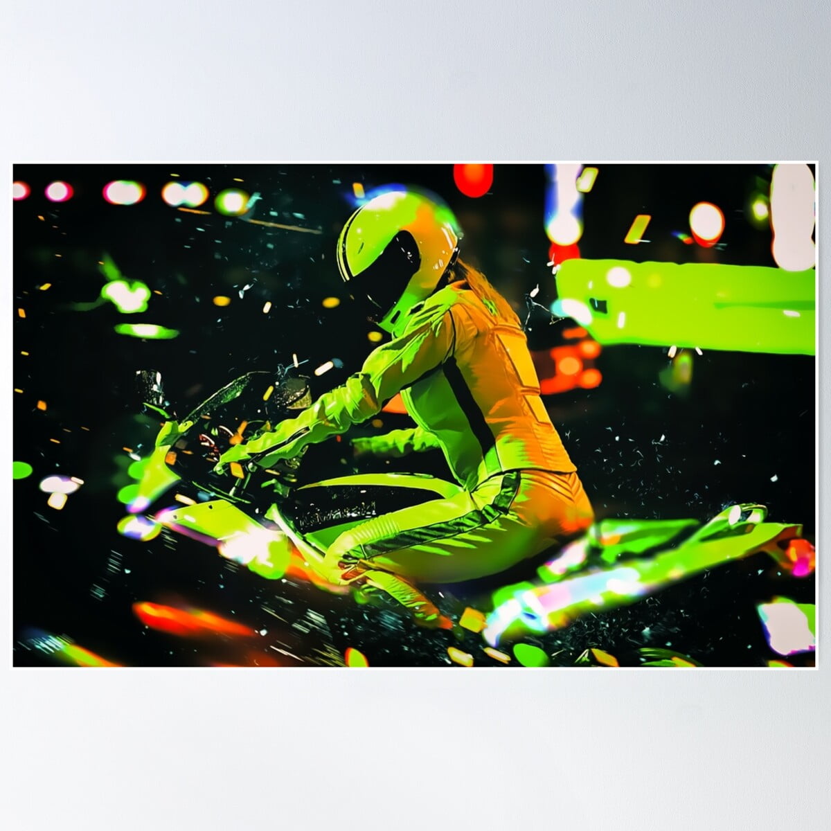 Beatrix Kiddo Bike Suit Kill Bill Zzr250 Ninja Poster Wall Art, Modern ...