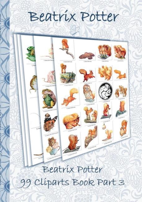 Beatrix Potter 99 Cliparts Book Part 3 ( Peter Rabbit ): Sticker, Icon ...