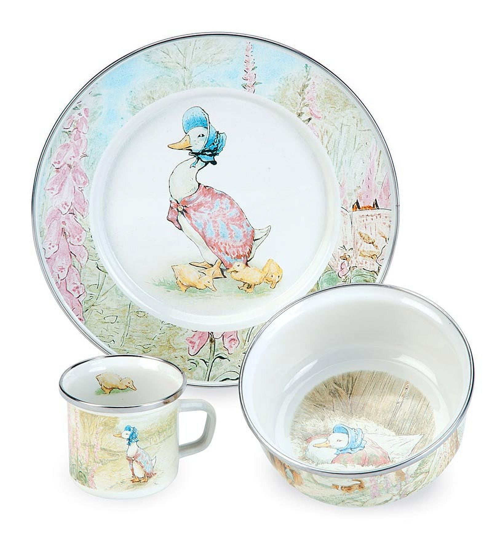 Beatrix Potter Enamelware Dish Set, 3-Piece set, Jemima Puddle-Duck ...