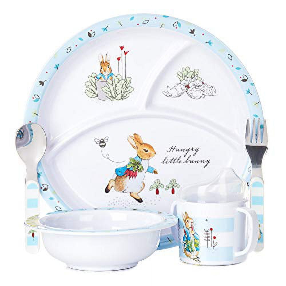 Beatrix Potter Peter Rabbit 5 Piece Melamine Dinnerware Set - Walmart.com