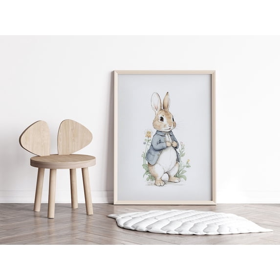 Beatrix Potter Peter Rabbit Benjamin Bunny Nursery Wall Art Rabbit ...