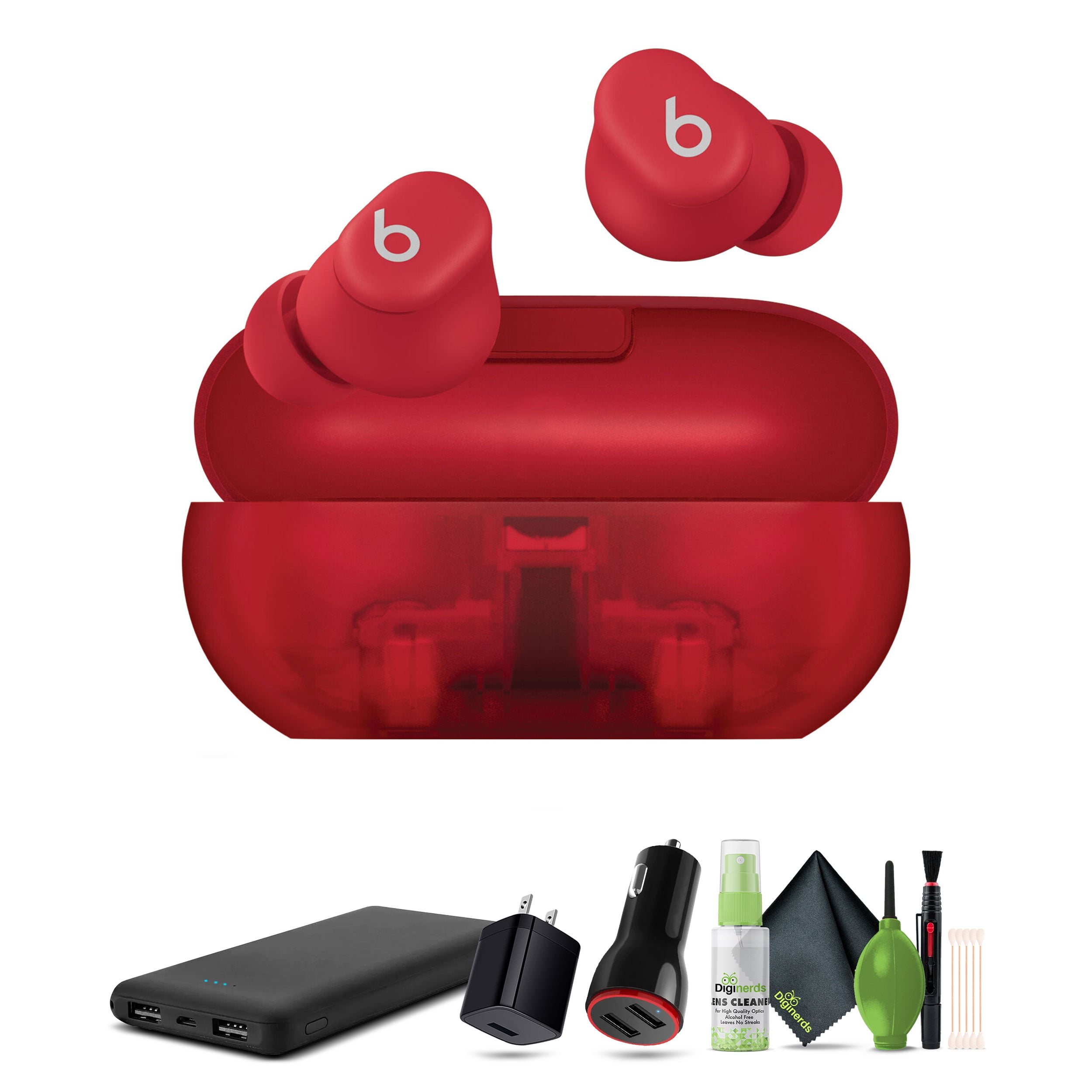 Beats by Dr. Dre Solo Buds, Wireless Bluetooth Earbuds (Transparent Red ...