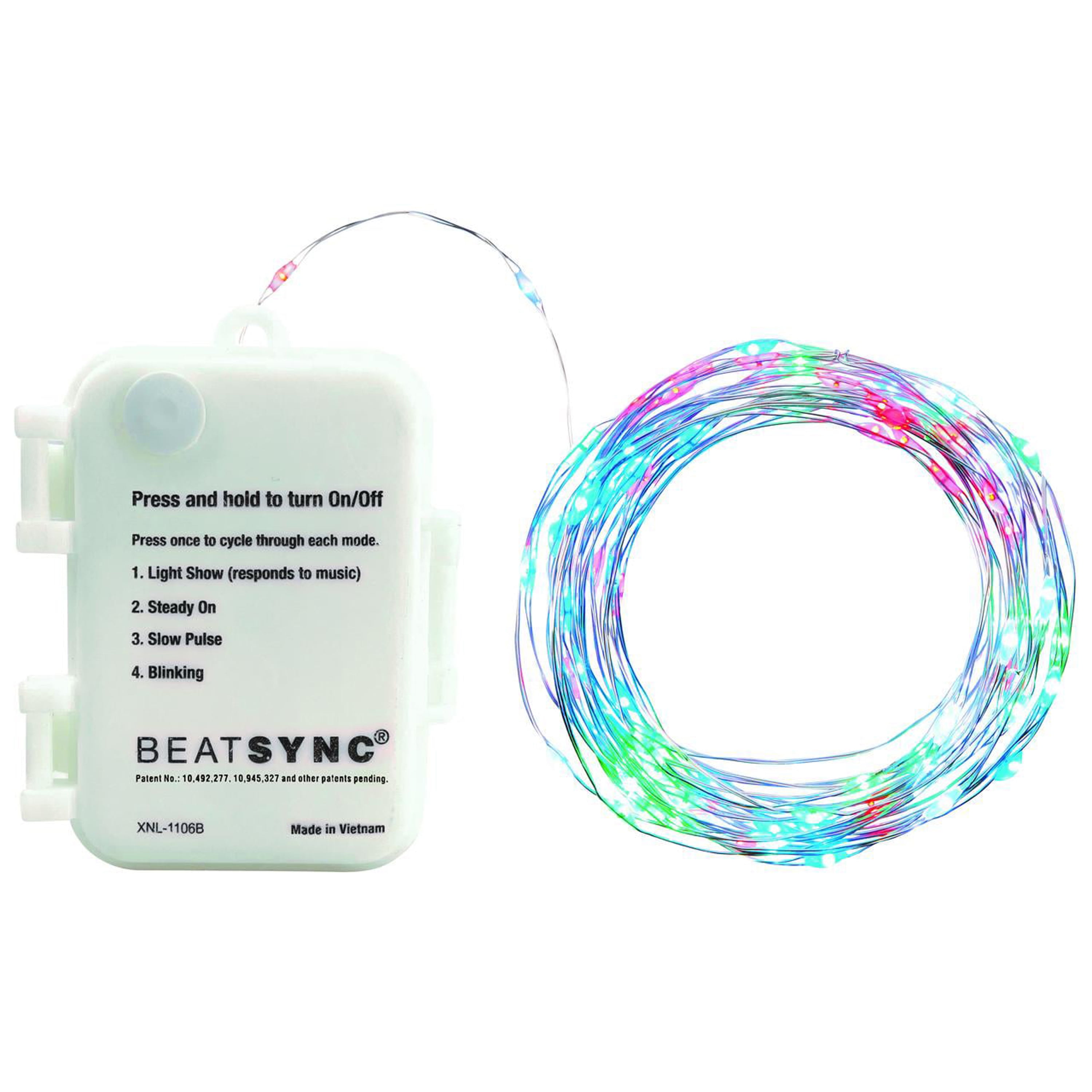 Beatsync Christmas 50 Count Multi-Color LED String Lights Sets, Holiday ...
