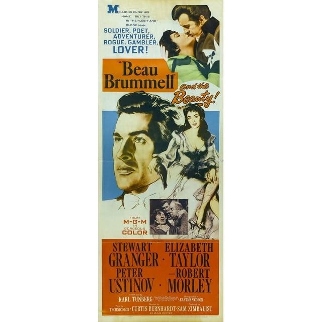 Beau Brummel Poster Movie Insert 14 x 36 In - 36cm x 92cm Stewart ...