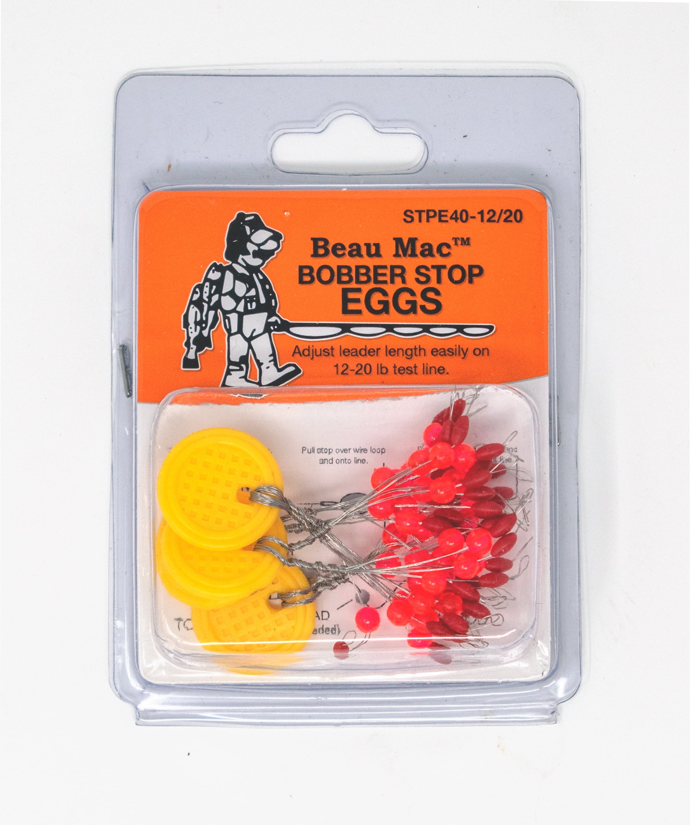 Beau Mac Bobber Stop Eggs 12-20lbs 40pack BEAUSTPE401220 - Walmart.com