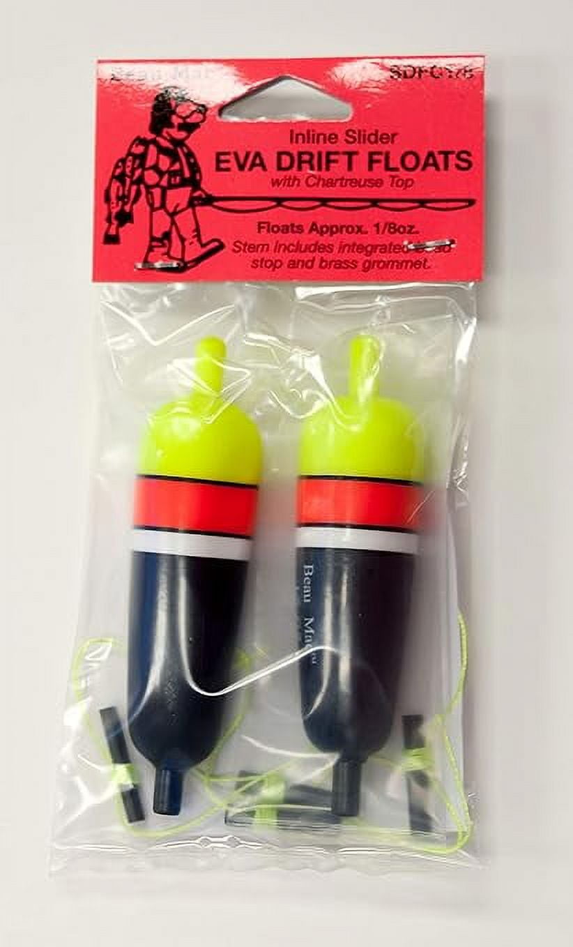 Beau Mac EVA Inline Slip Floats - 1/8oz SDFC1/8 - Walmart.com